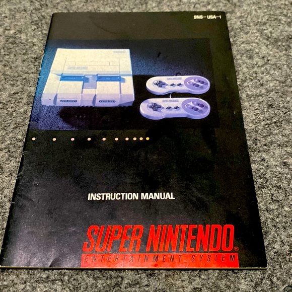 Nintendo | Video Games & Consoles | Instructions Manual Super Nintendo ...
